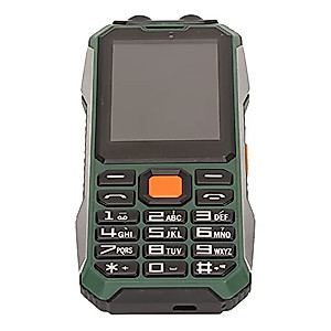 Heayzoki 2G Seniors Cell Phone, Dual SIM Big Button Unlocked Seniors Mobile Phone, 2.4in HD Screen 6800mAh Long Battery Life Seniors Cell Phone(Green)