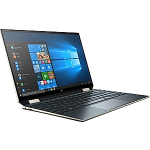 HP Spectre Touch x360 13 in Blue-Gold Convertible 2-in-1 Laptop 11th Gen Quad Core Intel i5 up to 4.2GHz 8GB DDR4 256GB SSD 13.3in FHD Gorilla Glass 13-AW200 (Renewed)