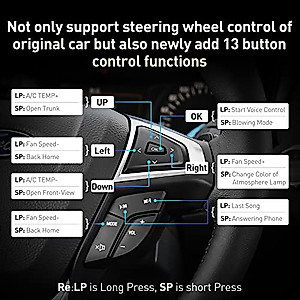 Car Radio Stereo for Ford Fusion Mondeo 2013 to 2019 Android 10.0 T-Style Head Unit Navigation 12.1 Inch IPS Touchscreen Build in Wireless Carplay Bluetooth WiFi Support DSP Sirius (Manual)