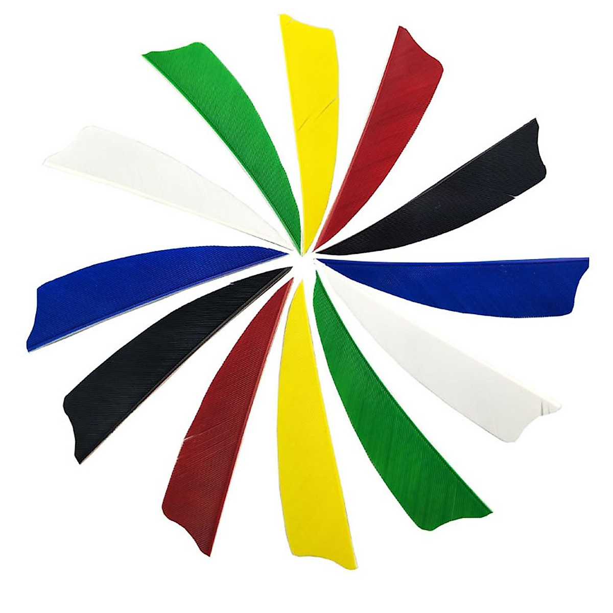 50 Pcs Turkey Feather Fletching 3 Inch Right Wing Arrow Feathers Vanes(White)