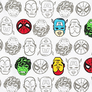 Marvel Baby Boys' 5 Pack Bodysuits - The Hulk, Spiderman, Iron Man and Captain America Multi 3-6 Months