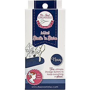 It's Sew Emma Mini Stash N Store Sewing Organizer, Navy
