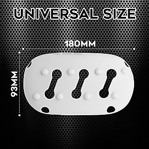 (1 Pack) Orzero Silicone Protective Cover Compatible for Quest 2, VR Gaming Front Face Case Shock-Resistant for Virtual Reality Headset - White