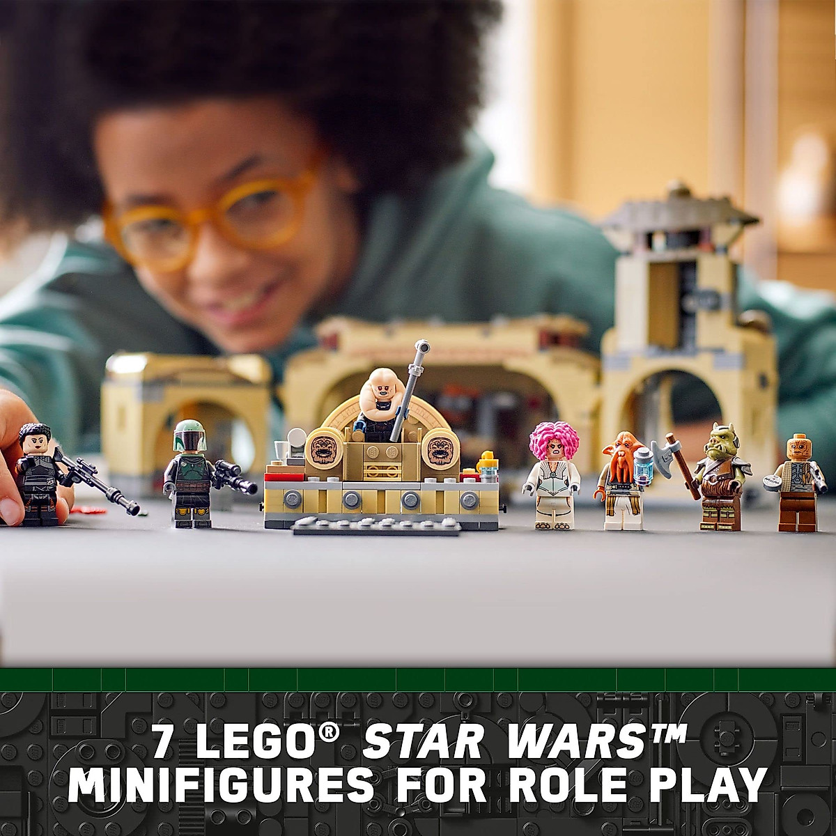 LEGO Star Wars Boba Fett’s Throne Room Building Kit 75326, with Jabba The Hutt Palace and 7 Minifigures, Star Wars Building Set, Great Gift for Star Wars Fans, Boys, Girls, Kids Age 7+ Years Old