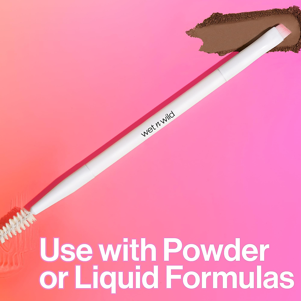 wet n wild Essential Makeup Brush| Brow & Liner Brush| Flat Angled Liner Brush| Ultra-Thin Precision| Soft Fibers