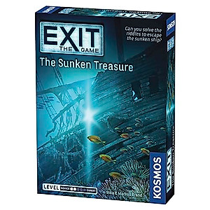 The Sunken Treasure | Exit: The Game - A Kosmos| Family-Friendly, Card-Based At-Home Escape Room Experience for 1 To 4 Players, Ages 10+