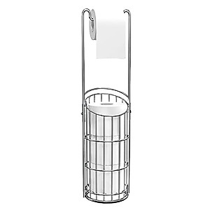 Bundled products of SunCleanse Brushed Nickel Shower Head, 7 Settings Hand held Shower with ON/OFF Pause Switch,and Toilet Paper Stand