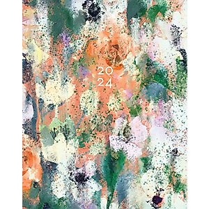 Willow Creek Press Abstract Art 2024 Booklet Softcover Monthly Planner (7.5" x 9.5")