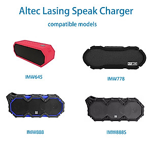 16V AC Adapter Charger for Altec Lansing IMW888 IMW888s IMW645 IMW778 IMT804N Big Super LifeJacket Wireless Waterproof Bluetooth Speaker Power Cord Supply 6.5FT
