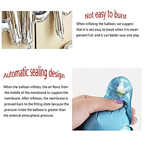 5 Inch Star Shape Foil Balloons, 80pcs Mini Mylar Balloons for Birthday Baby Shower Wedding Party Decoration. (Can't float)