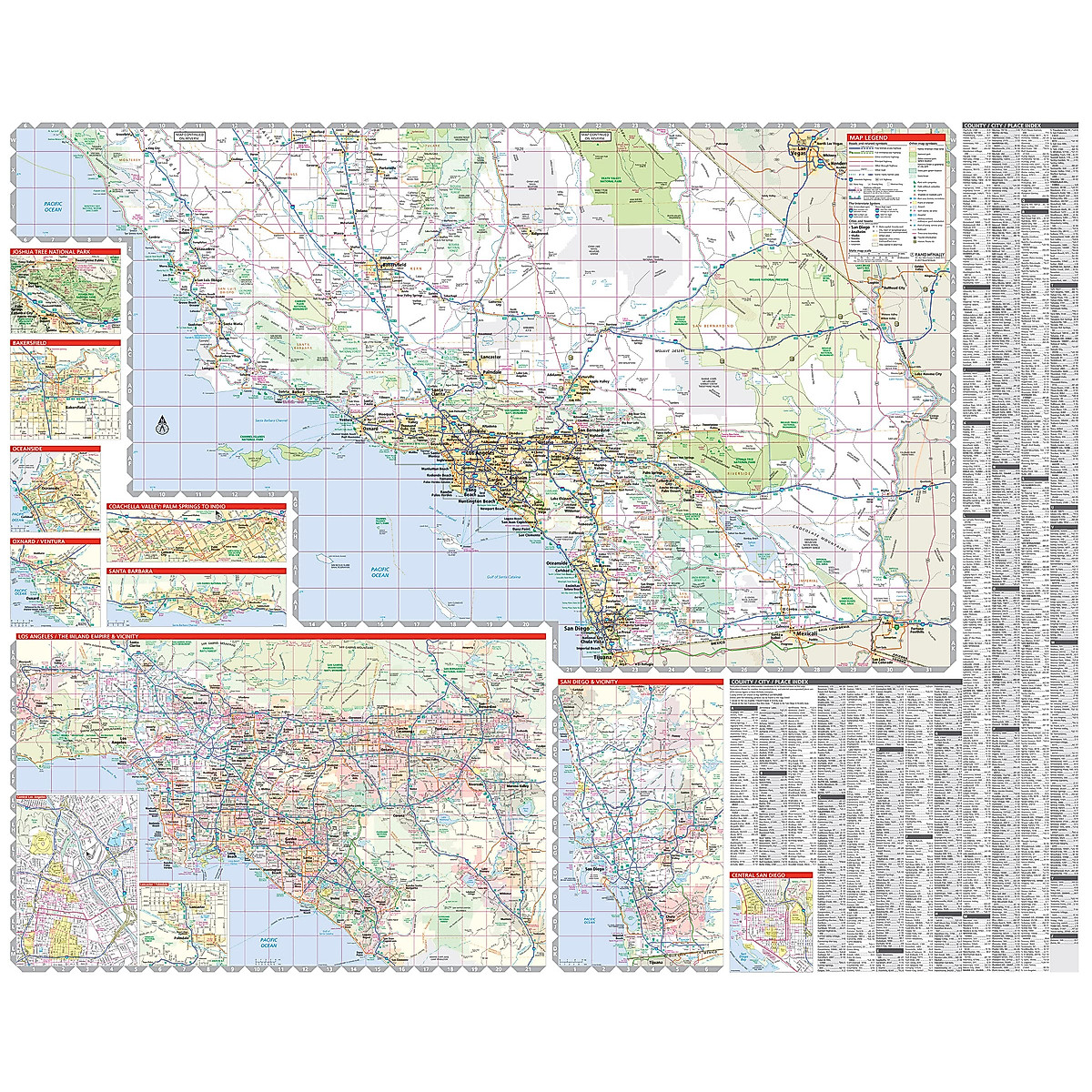 Rand McNally Easy to Read: California State Map