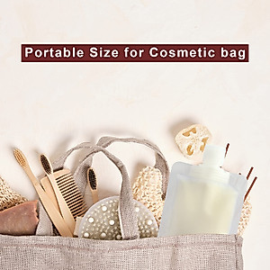 YASUOA 12 Pieces Travel Size Refillable Pouch for Toiletries Bulk 30ml/50ml/100ml, TSA Approved Squeeze Empty Stand Up Pouches for Liquids Lotion Shampoo Bags, Leak Proof Cosmetic Containers