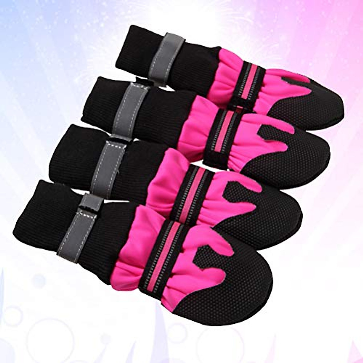 Dog Boots - Pet Dog Warm Shoes Stylish Outdoor Dog Boots Anti-Slip Pet Dog Walking Shoes Comfortable Pet Dog Boots Cool Pet Dog Shoes for Autumn Winter Wearing Rosy Size XXL