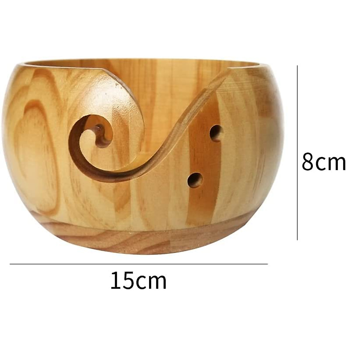 TAYASH Yarn Bowls for crochetingandDIY Glow Yarn Sets Knitting Yarn Bowls with Holes Crochet Bowl Holder Handmade Yarn Storage Bowl for DIY Knitting Crocheting Accessories