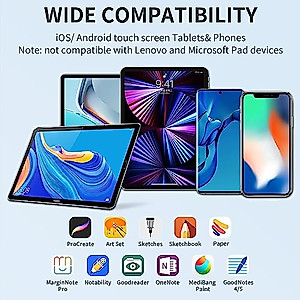 Stylus Pen for Touch Screens, Active Pen Digital Pencil for iPhone, Samsung, iOS/Android Smart Phone and Other Tablets,Smart Pen,Active Stylus Pen Pencil for Precise Writing/Drawing