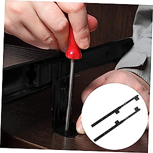 Abaodam 4 Pairs Keyboard Rails Office Accessories Computer Tray accesorios para escritorio Drawer- Design Rack Extended Drawer Slides Keyboard Drawer Under Desk Slide Drawer-Design Rack