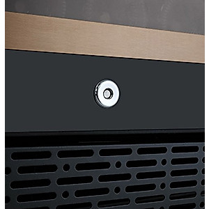 Allavino 24" Wide FlexCount II Tru-Vino 56 Bottle Dual Zone Black Left Hinge Wine Refrigerator