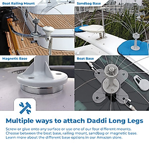 Bird Barrier Daddi Long Legs | 8-Ft Stainless Steel Bird Deterrent for Outside, HVAC, Boat, Docks - Effective Bird Repellent for Seagull, Pigeon, Woodpeckers, Ducks, and Large Birds | Scare Birds Away