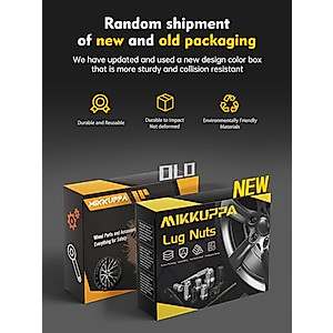 MIKKUPPA 24pcs M12x1.5 Lug Nuts - Replacement for 1984-2022 Toyota 4Runner, 1995-2021 Tacoma, 2000-2006 Tundra Aftermarket Wheel - Black Closed End Lug Nuts