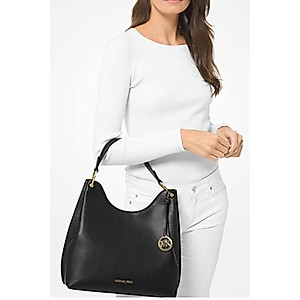 Michael Kors Women's Joan Large Slouchy Shoulder Bag Style 35S1GV9L3L (Black)