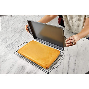 All-Clad D3 3-Ply Stainless Steel Cooling Rack 12x17 Inch Induction Half Sheet, Cookie Sheet, Muffin Pan, Cooling & Baking Rack, Round Cake Pan, Loaf Pan, Baking Pan Silver