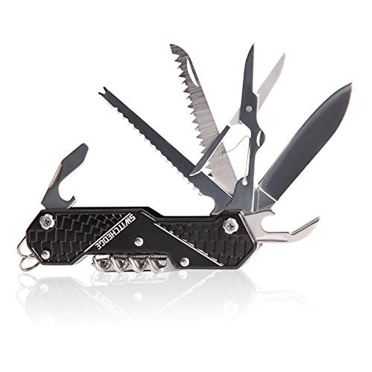 SWITCHEDGE 14 Tools in One Black Pocket Knife