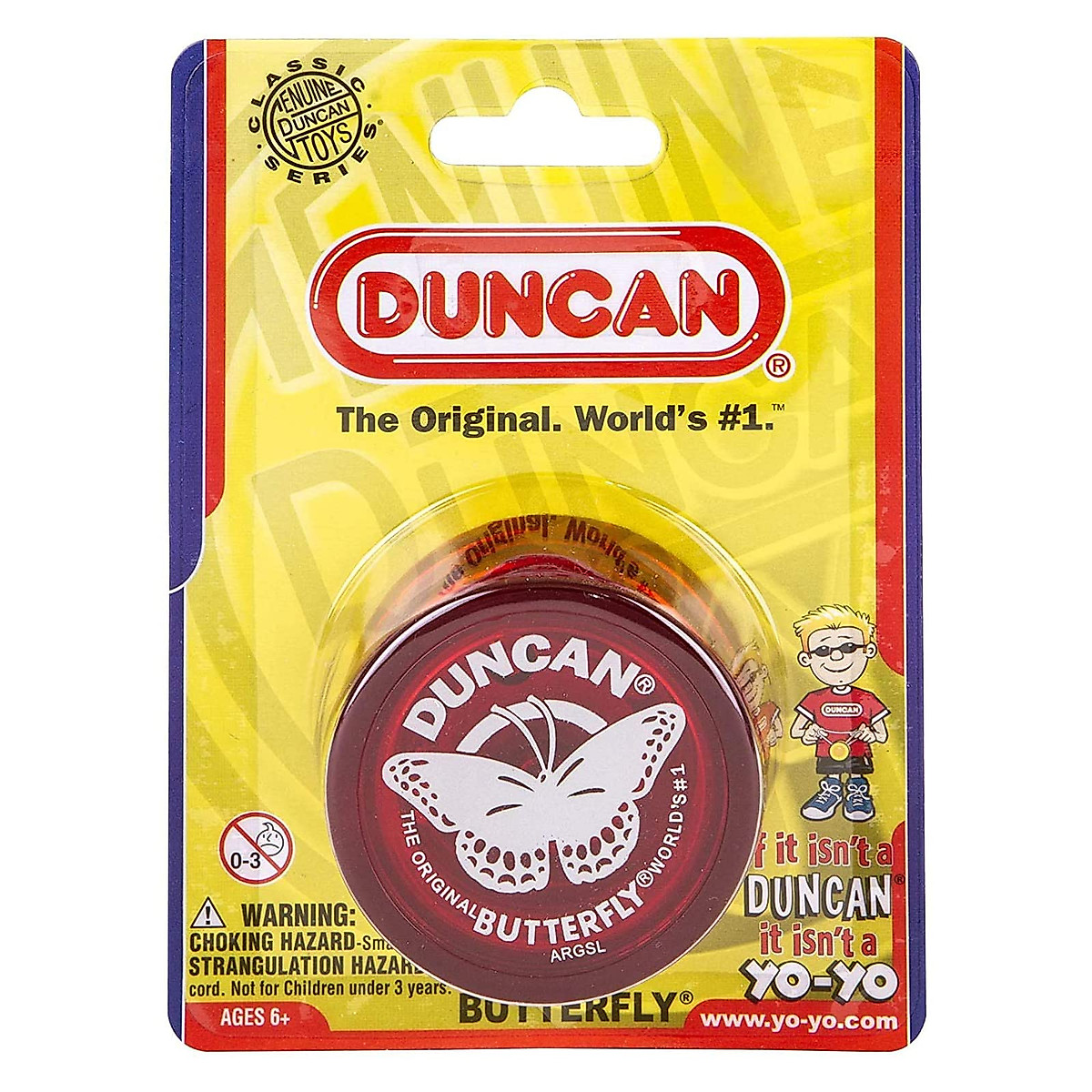 Genuine Duncan Butterfly Yo-Yo Classic Toy - Red