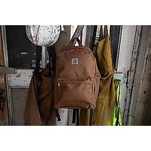 Carhartt Unisex Adult Essentials Backpack with 15-Inch Laptop Sleeve for Travel, Work and School, Brown, One Size