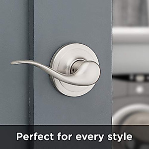 Kwikset ECR54BCP0HOLE SatNI Tustin Pass Lever