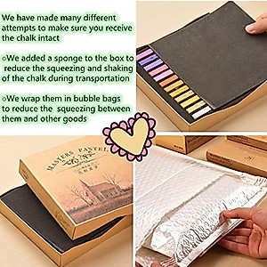 Non Toxic Artist Pastels,Square Soft Pastels Set,Chalks 12/24/36/48 Colors Soft Dry Pastel Artist Chalk Pastel Sticks for Office School Art Drawing Painting Supplies Professional Art Pastel (12Pcs)