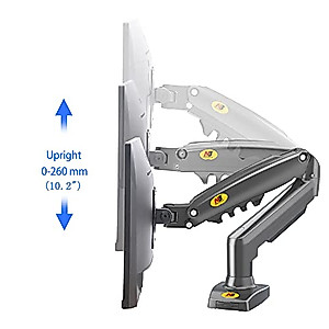 NB North Bayou Monitor Desk Mount Stand Full Motion Swivel Monitor Arm with Gas Spring for 17-30''Computer Monitors(Within 4.4lbs to 19.8lbs) F80