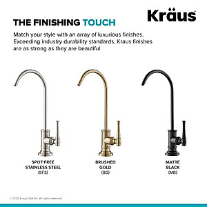KRAUS Allyn 100% Lead-Free Kitchen Water Filter Faucet in Brushed Gold, FF-102BG