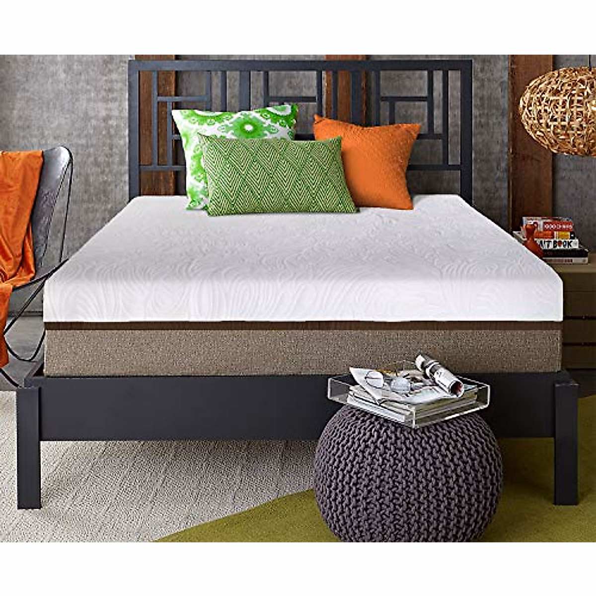 Live and Sleep Ultra 14 Inch Gel Memory Foam Mattress in A Box - Medium Balanced, Cool Bed in A Box, Certipur Certified - Advanced Body Support - Cal King Size