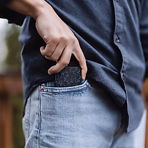 Ridge Forged Pacific - Slim RFID Wallet for Men, Front Pocket Design