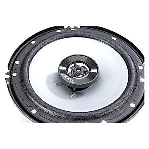 Kenwood 6-1/2" 300W Max (60W RMS per Pair) 6.5" KFC 2-Way Sport Series Flush Mount Car Audio Door Coaxial Speakers