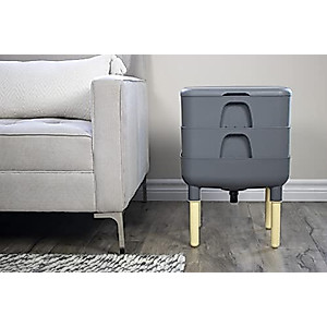 FCMP Outdoor - The Essential Living Composter, 2-Tray Worm Composter, Grey