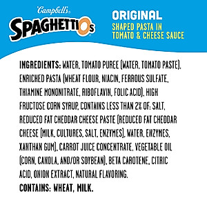 SpaghettiOs Original Marvel's Spider-Man Shaped Canned Pasta, 15.8 oz Can (Pack of 12)