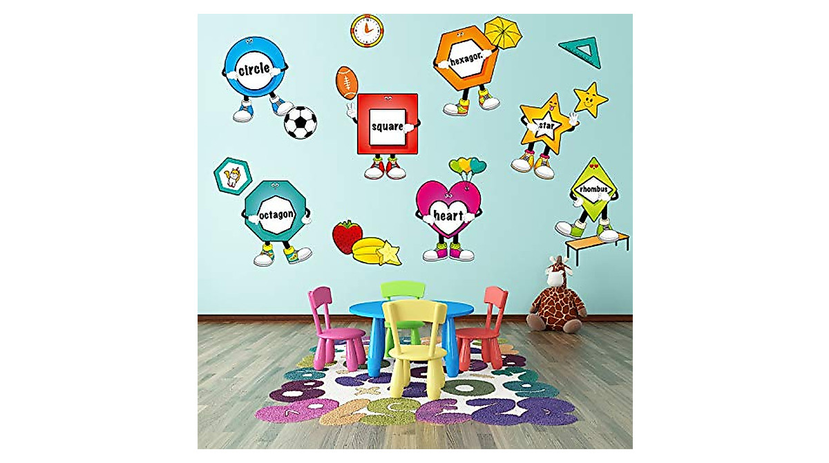 Shapes Bulletin Board Set for Classroom & Preschool Learning