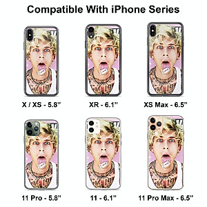 Phone Case MGK Cover Album Compatible with iPhone 11 12 13 14 Pro Max Mini XR SE 2022 7 8 X Xs 6S Plus for Samsung S21 S22 S23 Ultra A12 A51 A71 5G Transparent