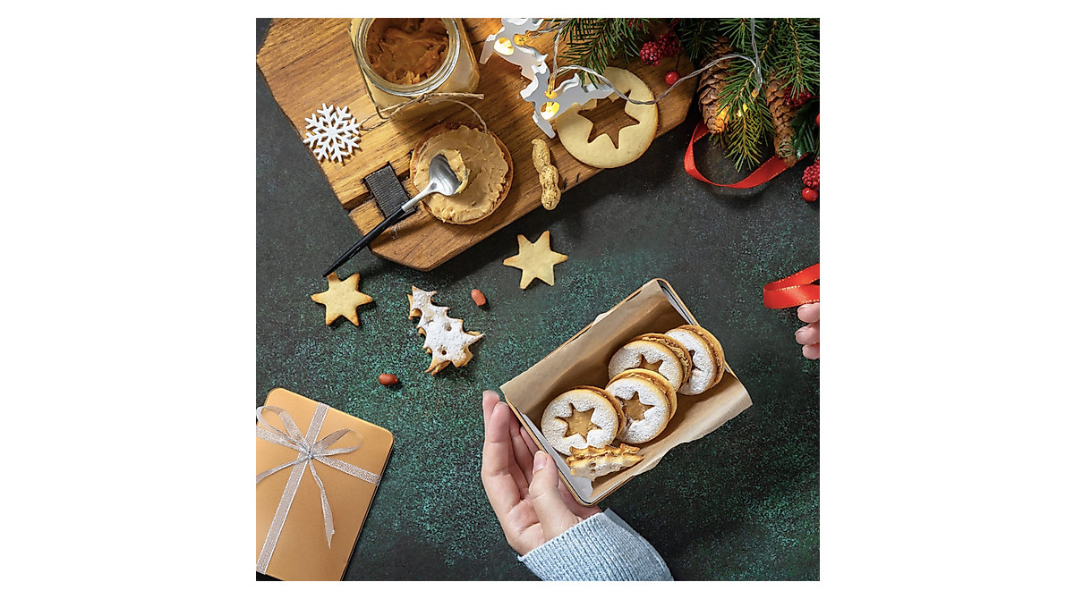 Gold Metal Tins - 6 Pack for Storage & Gifts