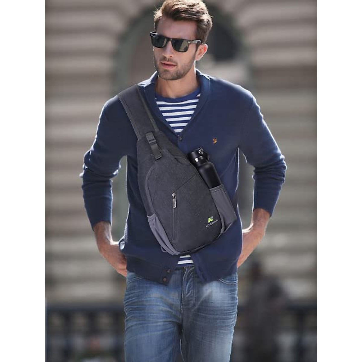 N NEVO RHINO Crossbody Sling Backpack Cross Body Bags for Women Small Sling Chest Bag Shoulder Backpack Travel Hiking Daypack