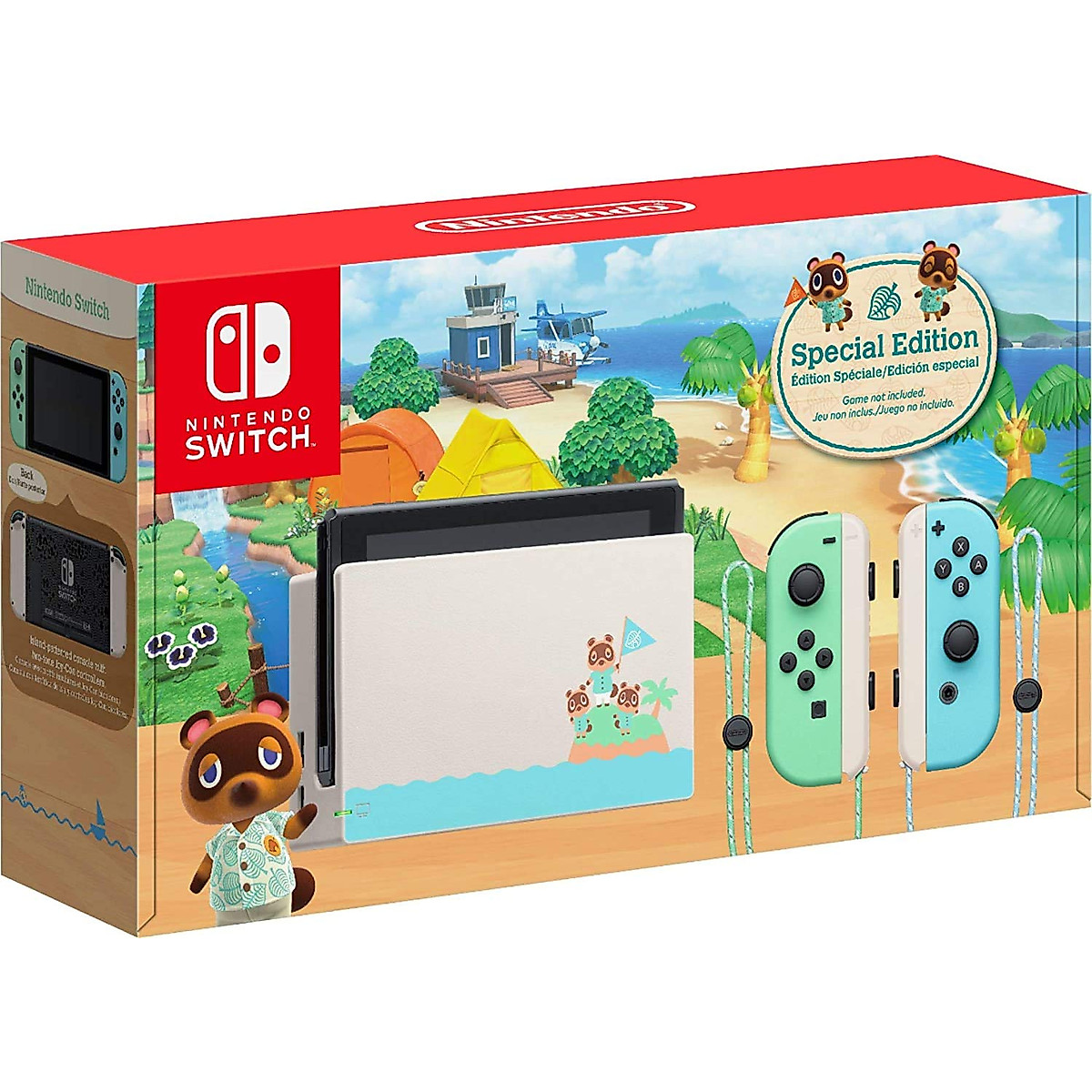 Switch Bundle Newest Nintendo Switch Game Bundle: Animal Crossing-New Horizons Edition, Super Mario 3D All-Stars ;Woov Micro SD 256 GB