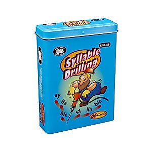 Super Duper Publications | Syllable Drilling Fun Deck Flash Cards for Speech-Language Pathologists | Educational Learning Resource for Children