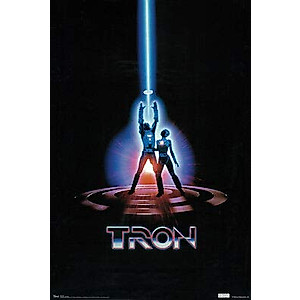 Hotstuff Tron (1982) Movie Poster Print Jeff Bridges Kevin Flynn Sci-Fi 24"x36"