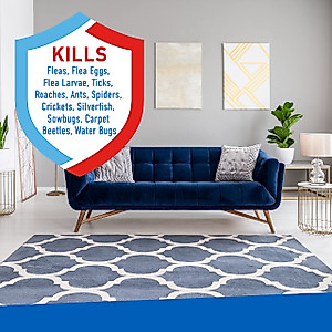 Adams Plus Flea & Tick Carpet Spray, Kills Fleas, Flea Eggs, Flea Larvae, Ticks, Ants, Roaches, Spiders, Waterbugs & Many Other Listed Nuisance Pests In The Carpet, Treats Up to 2,000 Sq Ft, 16 Ounces