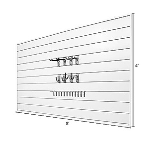 PROSLAT 35008 PROCORE Slatwall Basic Bundle 8 ft. x 4 ft.