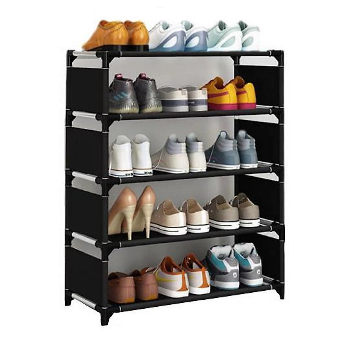 Anyvold Shoe Rack, Simple assembly and disassembly of shoe racks Expandable & Adjustable Fabric Shoe Shelf Storage Organizer,for outdoor and indoor