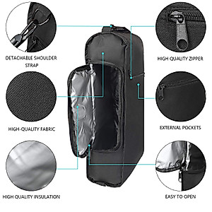 TUYUU Golf Cooler Bag, 12 oz Capacity, Insulated, Holds 6 Cans or 2 Wine Bottles, Durable Oxford Cloth, Easy Carry