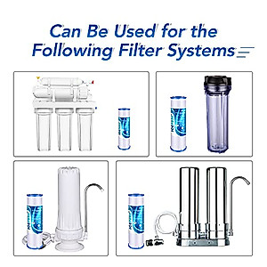 10" x 2.5" Pleated Sediment Water Filter Cartridge Replacement Any 10 inch RO Unit, Compatible with R50, Dupont WFPFC3002, Whirlpool WHKF-WHPL, GE FXWPC, Hydronix SPC-25-1050, Watts FM-50-975 4PACK