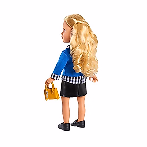 Journey Girls 18-Inch Meredith Hand Painted Doll with Blonde Hair and Blue Eyes, Kids Toys for Ages 6 Up by Just Play